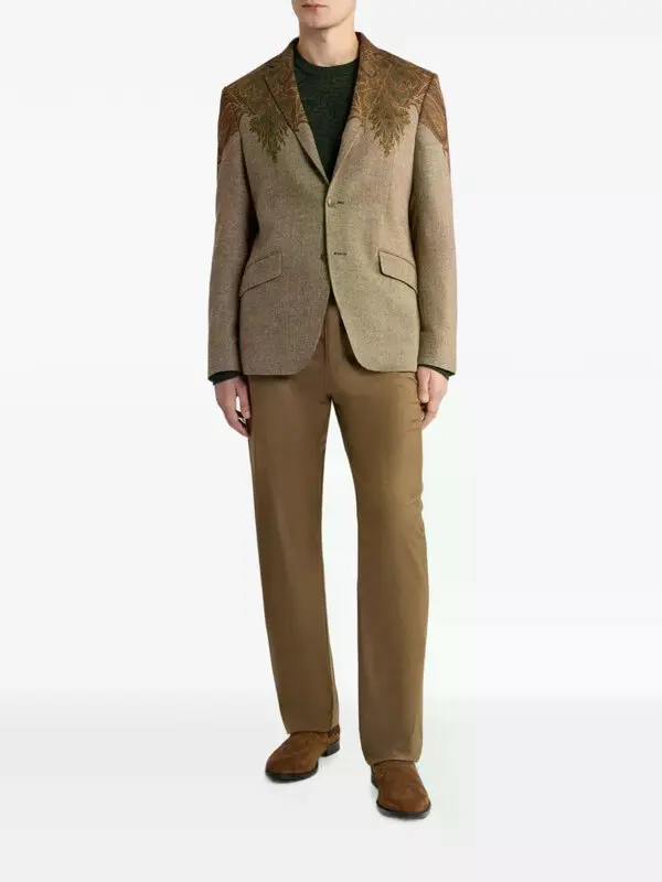 Etro Cotton And Wool Sweater With Paisley Motif