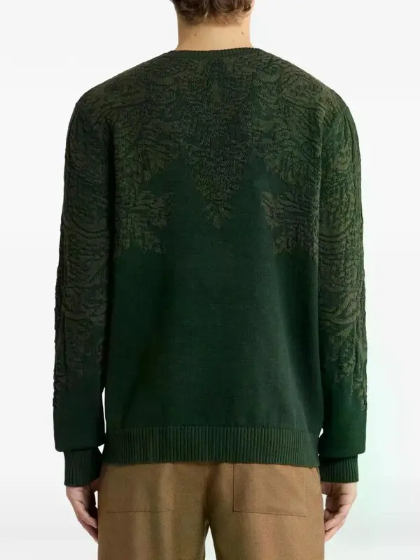 Etro Cotton And Wool Sweater With Paisley Motif