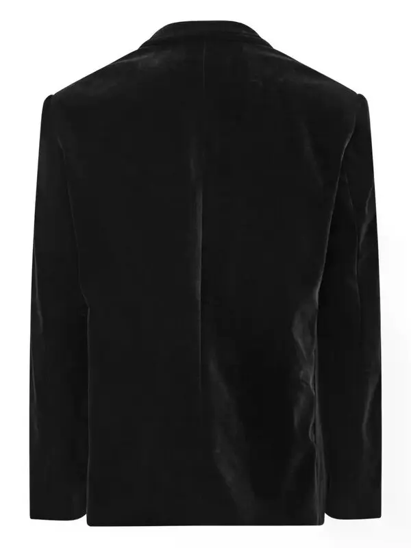 LGN LOUIS GABRIEL NOUCHI Velvet Single-breasted Blazer