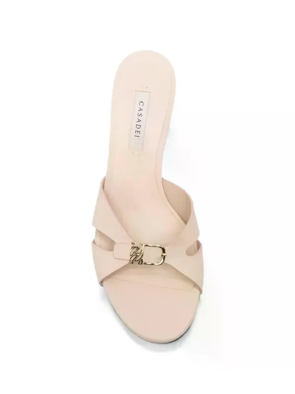 Casadei Logo-plaque Leather Sandals