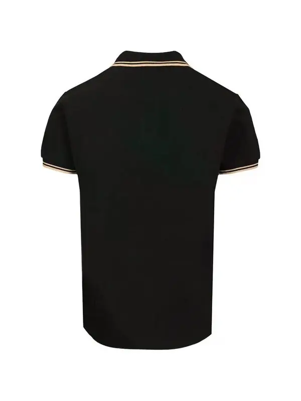 VIVIENNE WESTWOOD Orb-embroidered Tipped Polo Shirt - Black