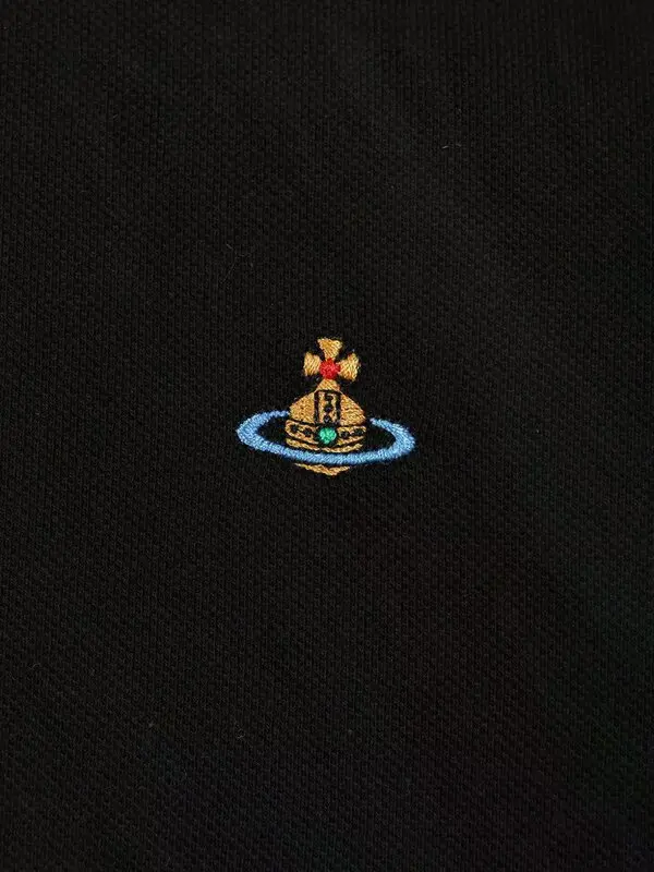 VIVIENNE WESTWOOD Orb-embroidered Tipped Polo Shirt