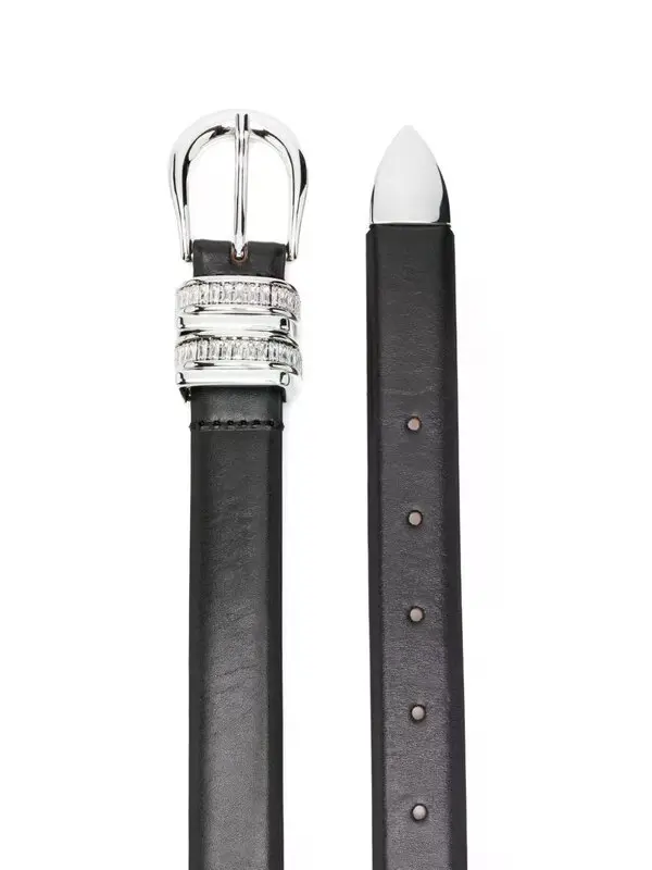 DEHANCHE Hollyhock Crystal-embellished Belt - Black