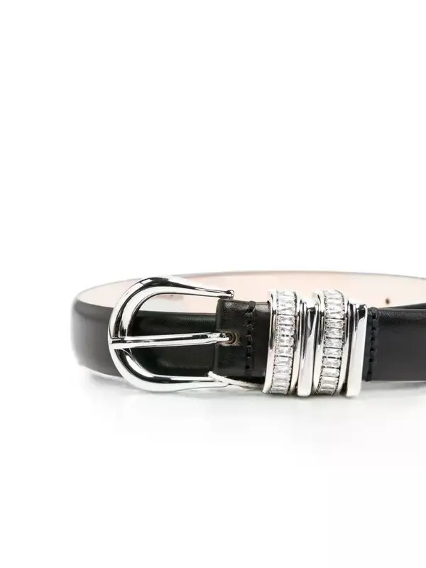 DEHANCHE Hollyhock Crystal-embellished Belt - Black
