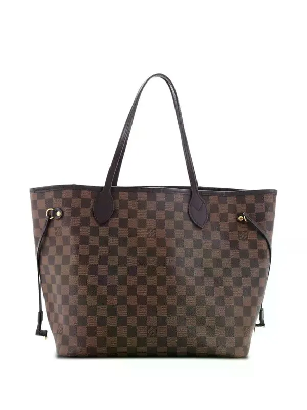 LOUIS VUITTON Damier Neverfull Mm Tote Bag - Brown