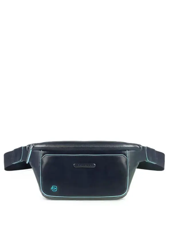 PIQUADRO Leather Belt Bag - Blue