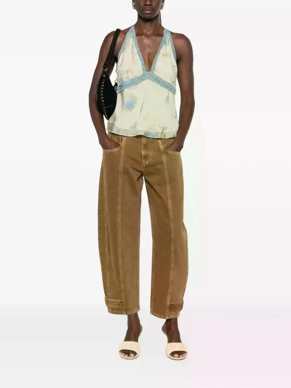 Isabel Marant Étoile Leja Seam-detail Tapered Jeans