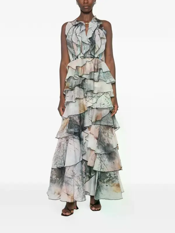 Aje Cleo Ruffled Gown