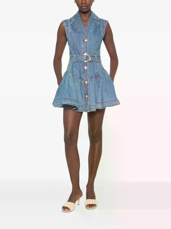 Aje Liliana Denim Mini Dress