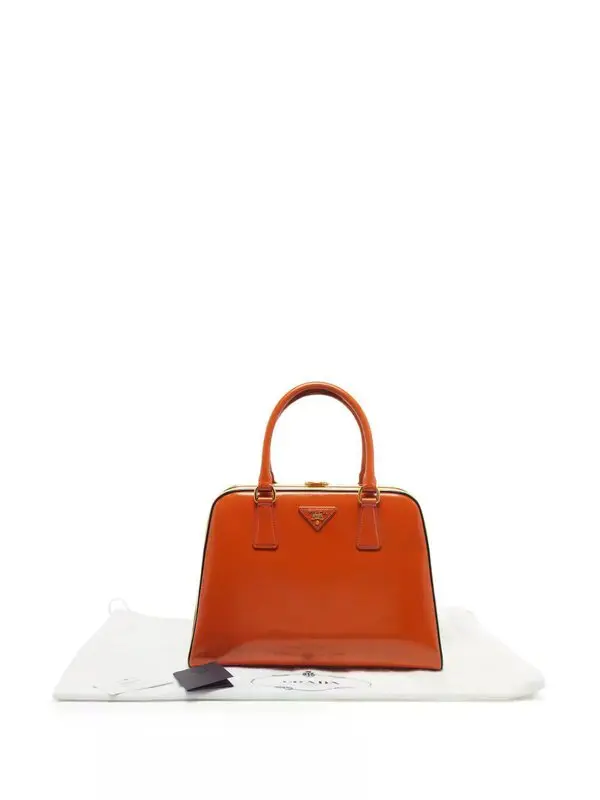 Prada Pyramid Frame Satchel Bag