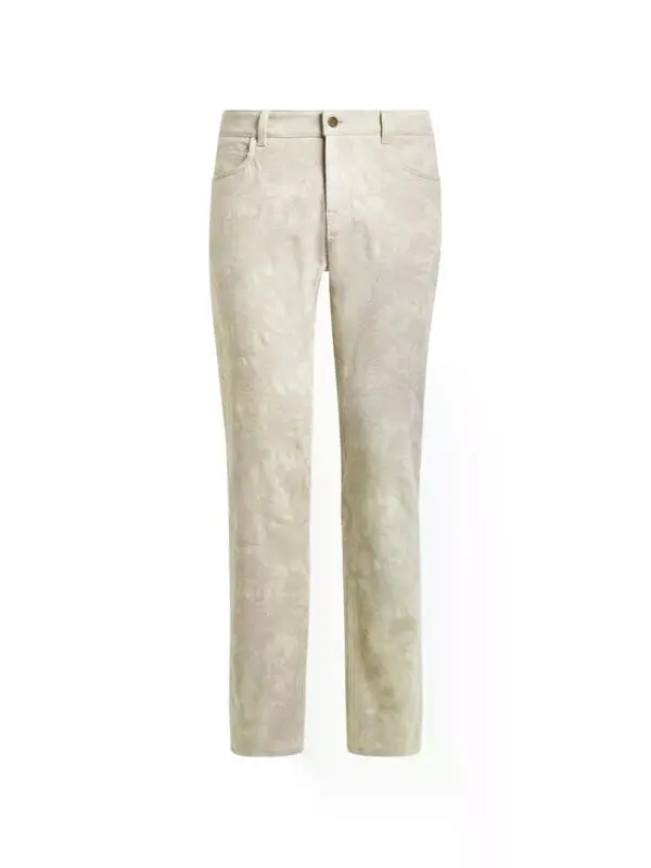 Etro Cotton Gabardine Jacquard Trousers - Neutrals