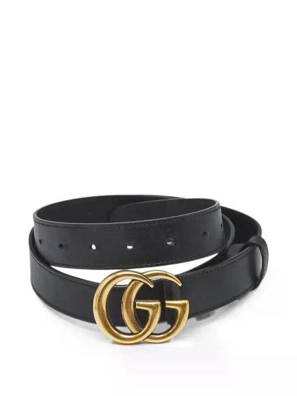 Gucci Logo Buckle Belt - Black