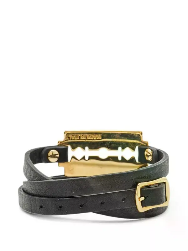 Alexander McQueen Razor Blade Wrap Bracelet - Gold