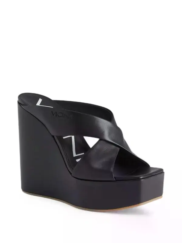 GIUSEPPE ZANOTTI Leather Wedge Sandals