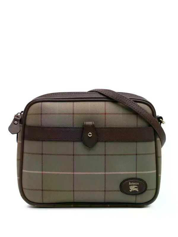 Burberry Vintage Check Canvas Crossbody Bag - Brown