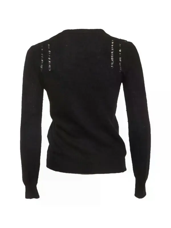 Dolce & Gabbana Distressed V-neck Cardigan