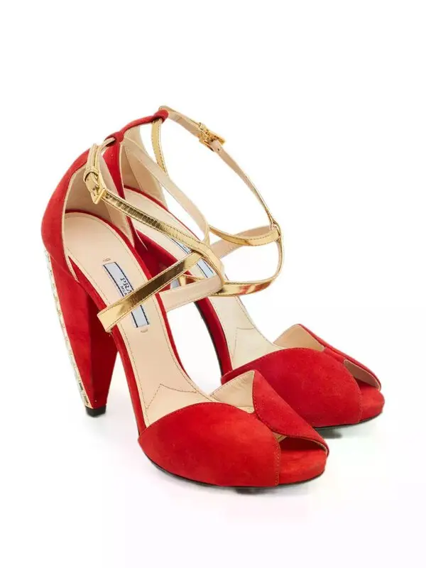 Prada Crystal-embellished Ankle-strap Sandals