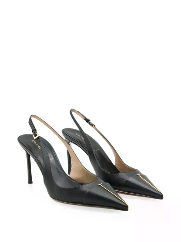 TOM FORD T-line Slingback Pumps - Black
