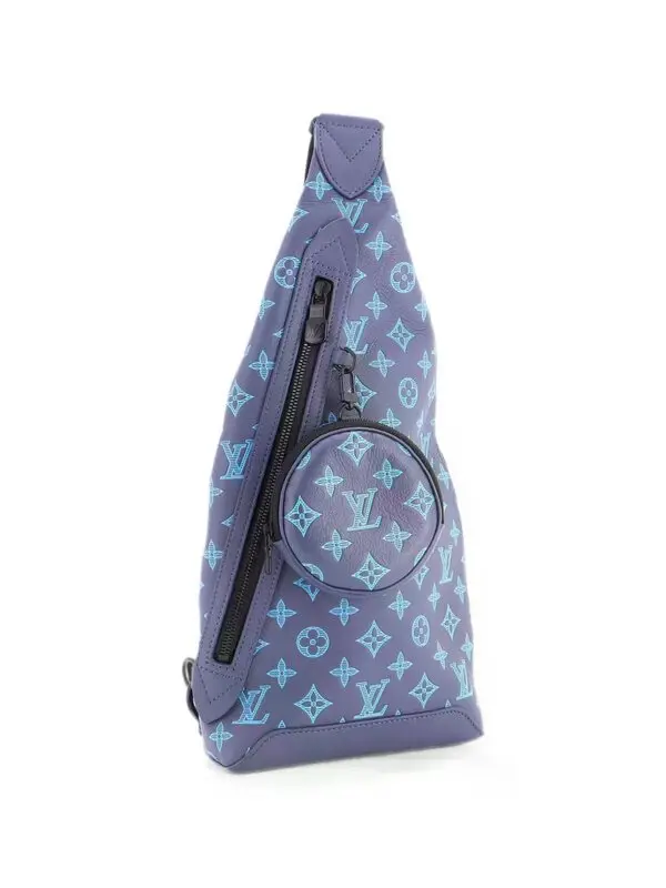 LOUIS VUITTON Duo Sling Bag Monogram Shadow Leather