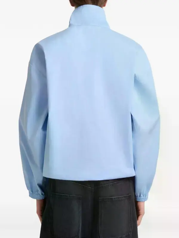 Marni Poplin Shirt With Funnel Neck