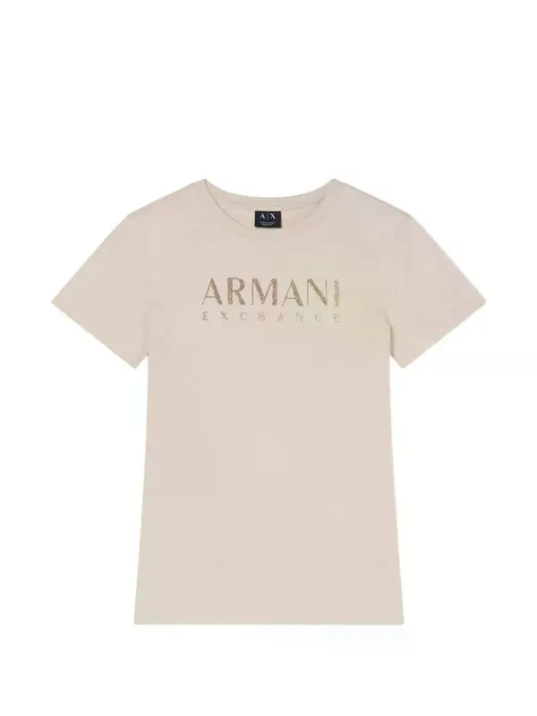 Armani Exchange Logo T-shirt - Neutrals
