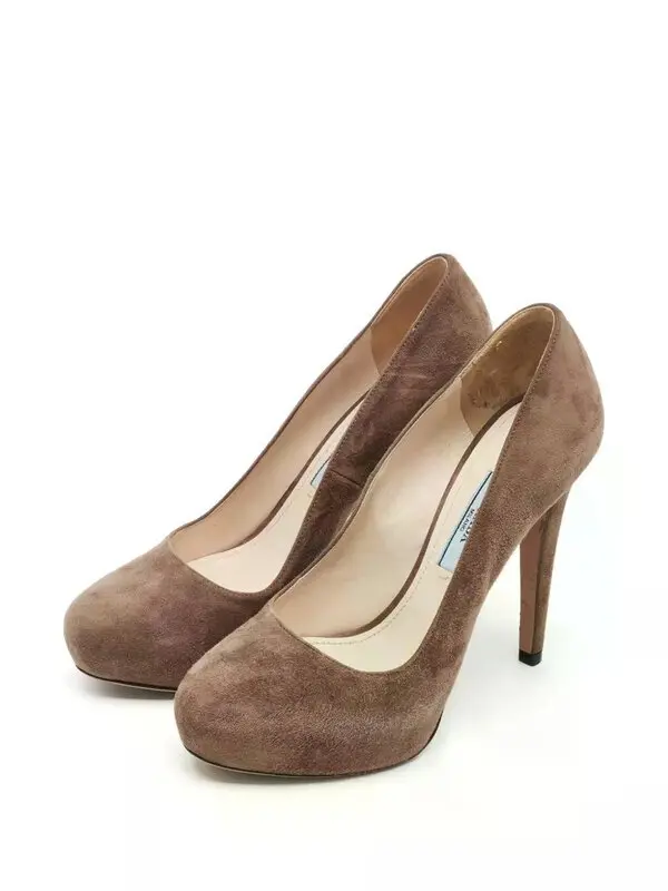 Prada Suede Platform Pumps