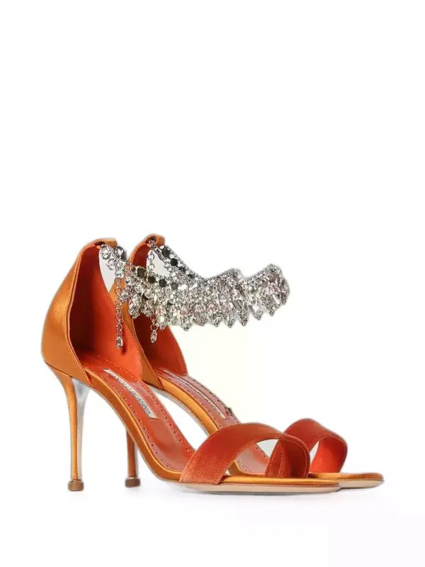 Manolo Blahnik Embellished Stiletto Sandals
