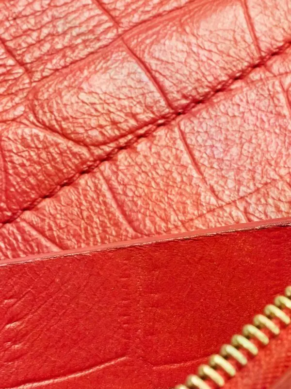 Roberto Cavalli Croc-embossed Leather Tote Bag