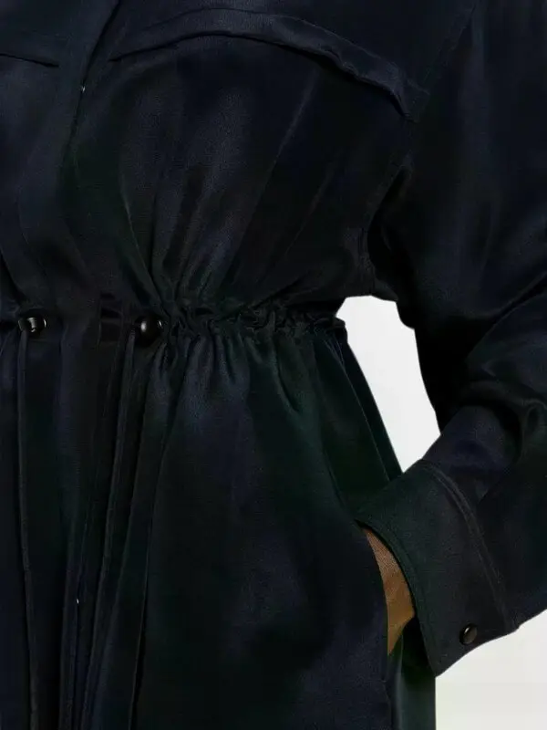Max Mara Drawstring Hooded Coat