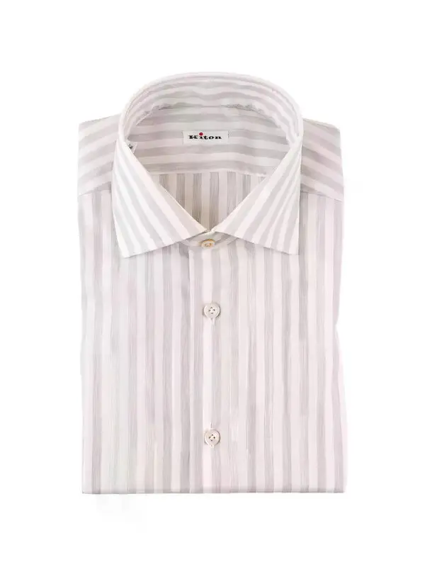 Kiton Vertical-stripe Shirt