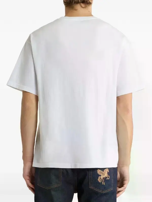 Etro Cotton-jersey T-shirt With Placed Pegaso-print