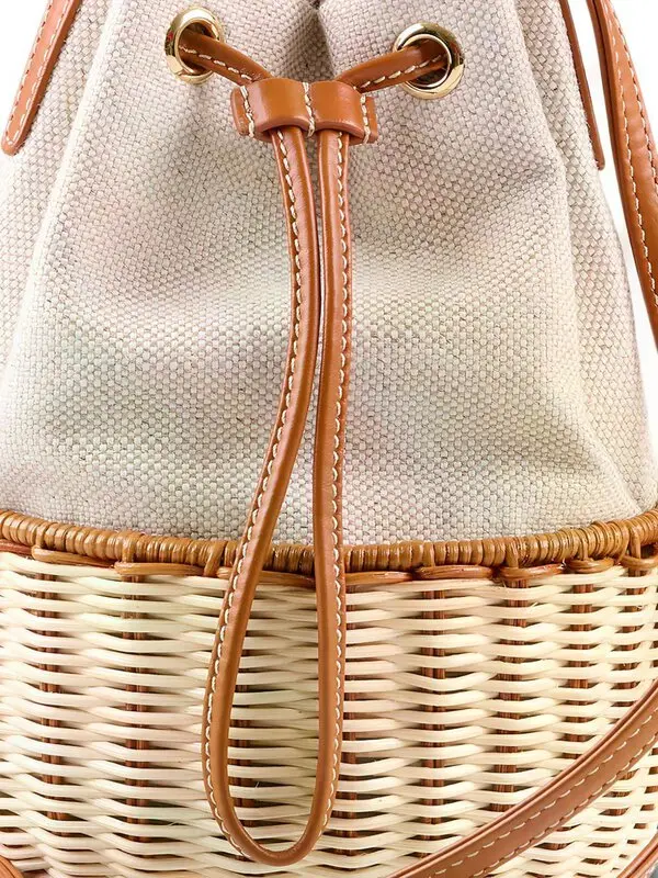 Rodo Adria Wicker Bucket Bag
