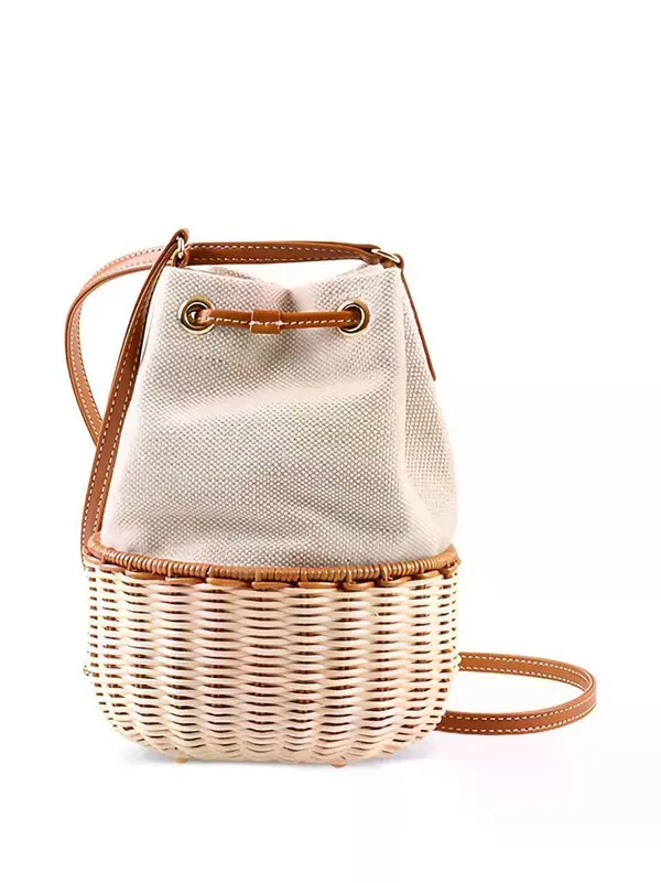 Rodo Adria Wicker Bucket Bag