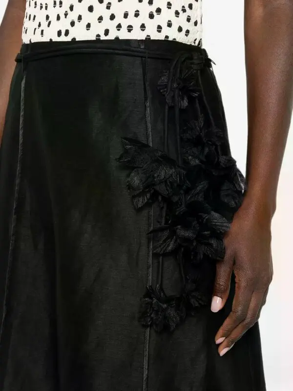 Aje Demi Floral-embellished Maxi Skirt