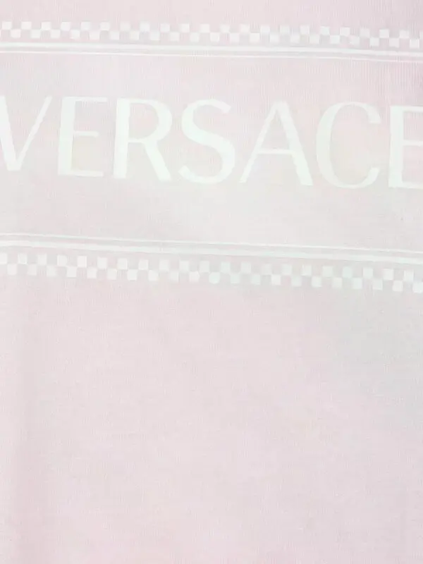 Versace Logo Print Cotton T-shirt
