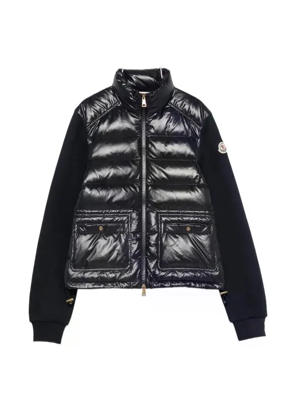 Moncler Logo Patch Zip-up Jacket