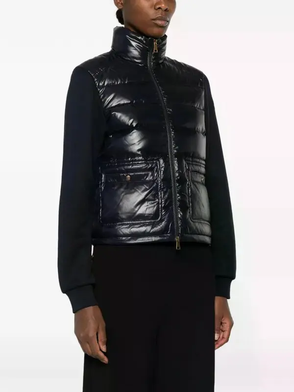 Moncler Logo Patch Zip-up Jacket