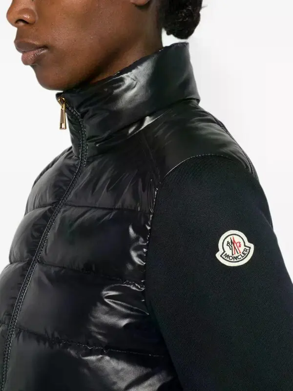 Moncler Logo Patch Zip-up Jacket