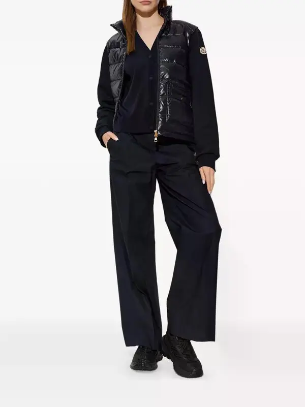 Moncler Logo Patch Zip-up Jacket