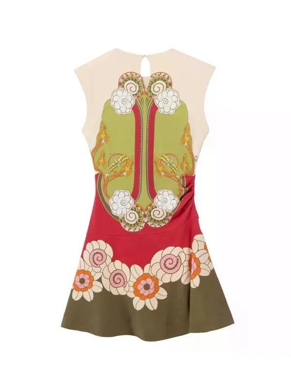 La DoubleJ Lela Placed Mini Dress In Ambrosia