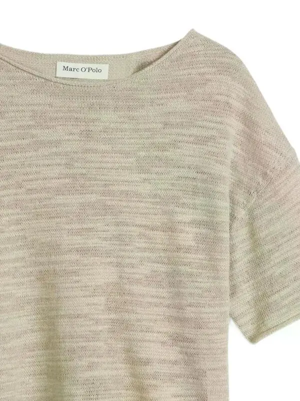 Marc O'polo Short-sleeve Knit Sweater - Neutrals