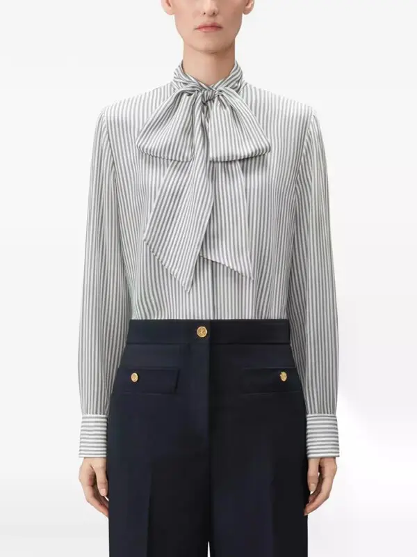 Thom Browne Striped Silk-satin Shirt