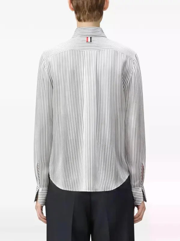 Thom Browne Striped Silk-satin Shirt