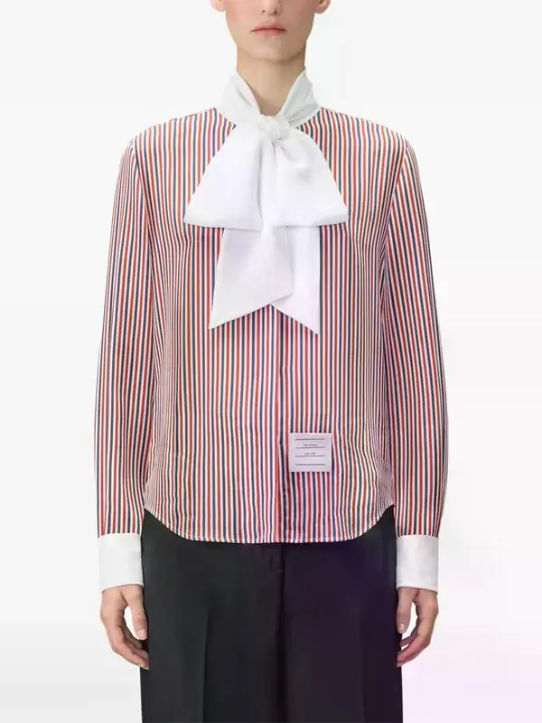 Thom Browne Striped Silk Shirt