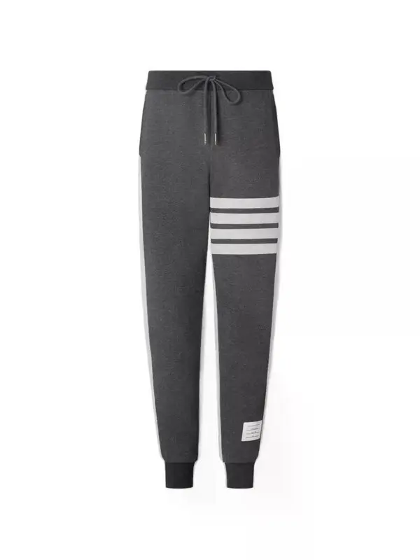 Thom Browne 4-bar Colour-block Track Pants - Grey