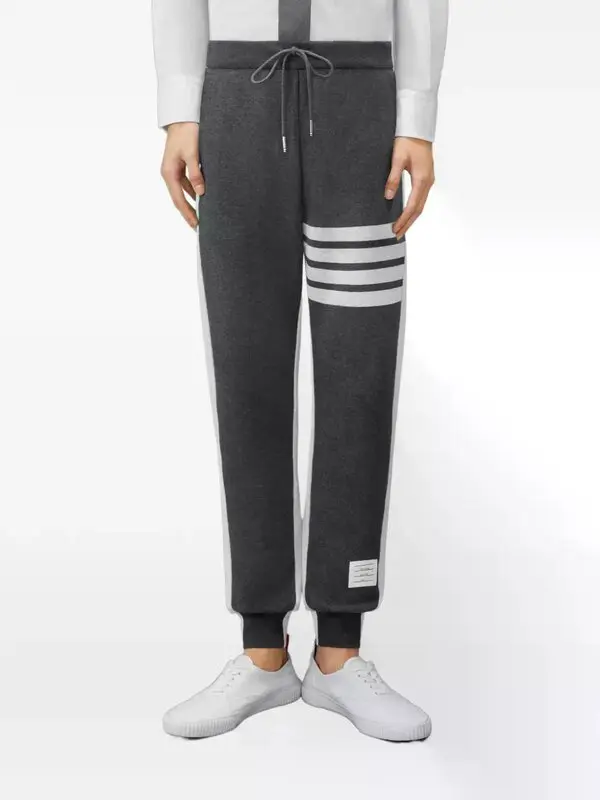 Thom Browne Loopback 4-bar Colourblock Track Pants - Grey