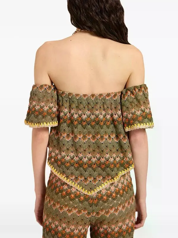 La DoubleJ Embroidered Sand Dollar Top