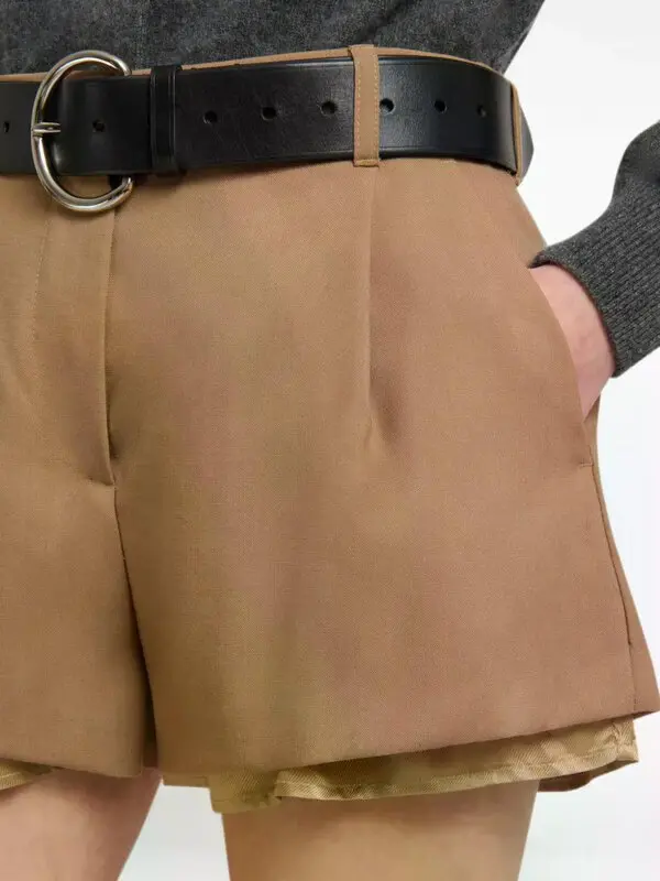Marni Virgin Wool Pleated Shorts