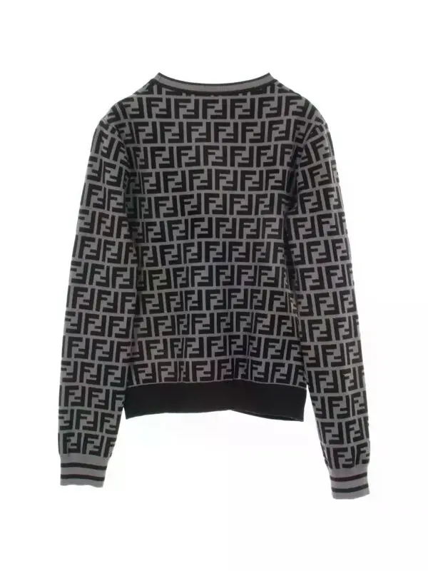 Fendi Zucca Pattern Crew Neck Sweater