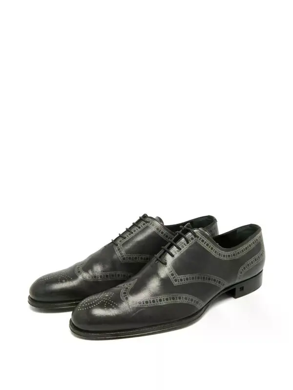 LOUIS VUITTON Leather Wing Tip Oxford Shoes